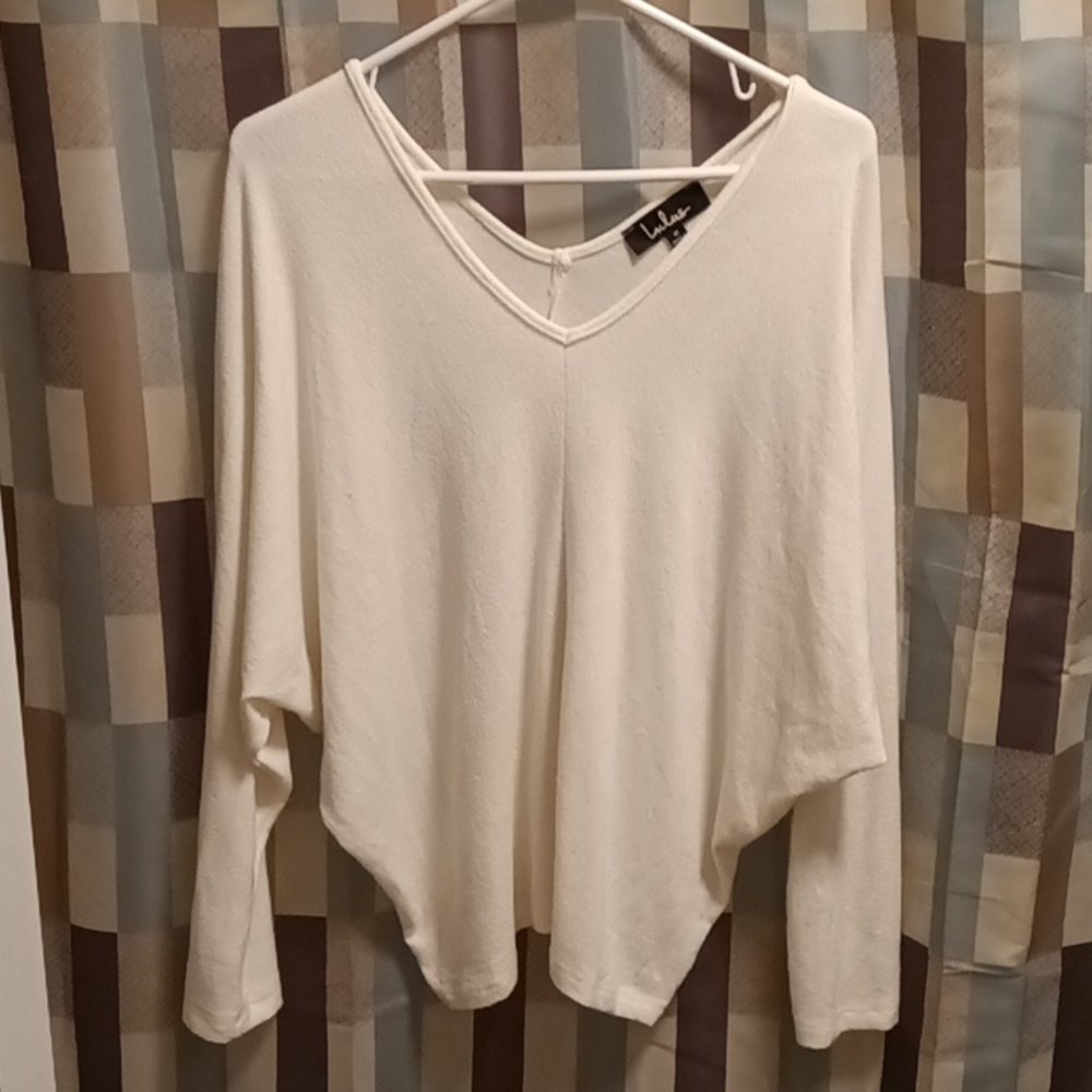 Lulus Polyester Spandex Rayon Blend Long Sleeve V-Nec… - Gem
